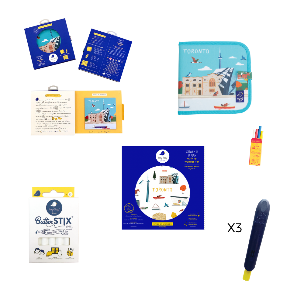 Jaq Jaq Bird Toronto Adventure Doodle Kit with ButterStix® & Holders