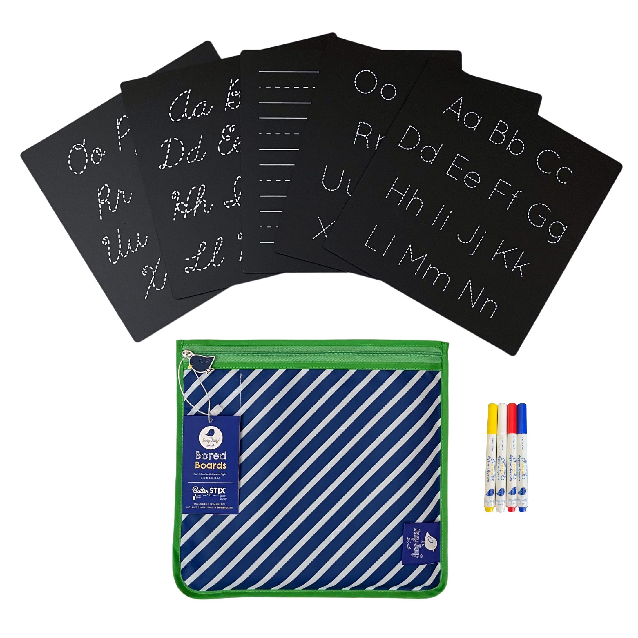 5 Dry Erase Montessori Chalk Board Set for Preschool- Handwriting ...